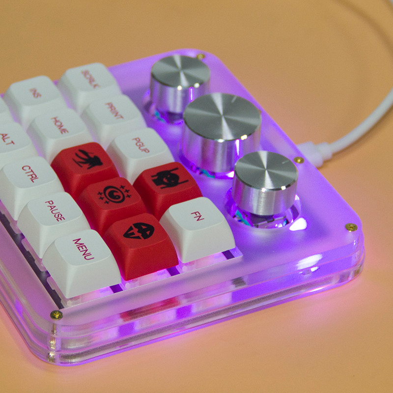 Jual Macro Keyboard Knob 15Key + 3 Knob Me anical Keyboard Hot Swap ...