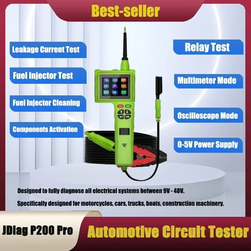 Jual TopDiag P200 Pro full set Automotive Circuit Tester Smart Hook ...