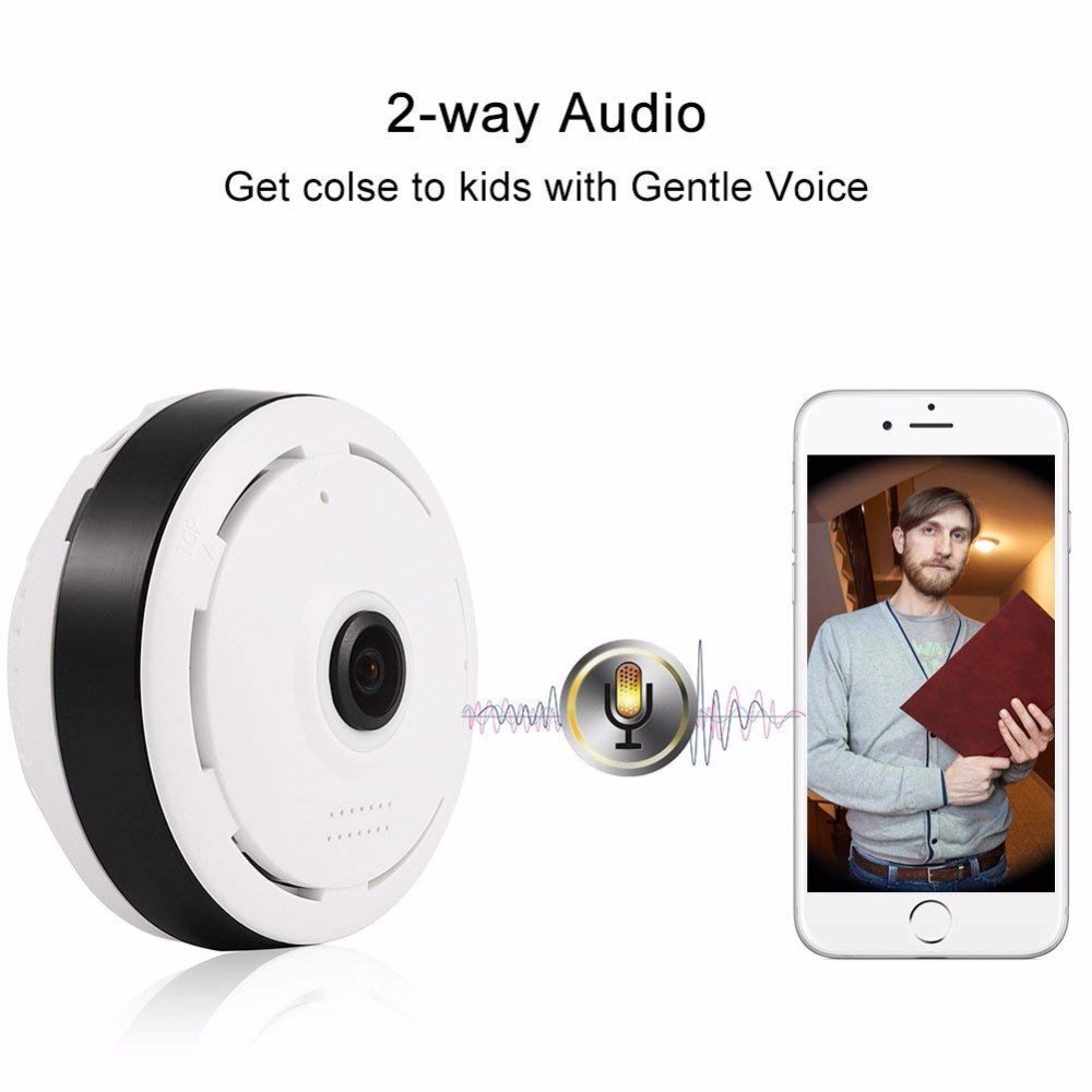 Jual 300W Panoramic Camera 360 Wifi Webcam IP Fisheye CCTV Mini ...