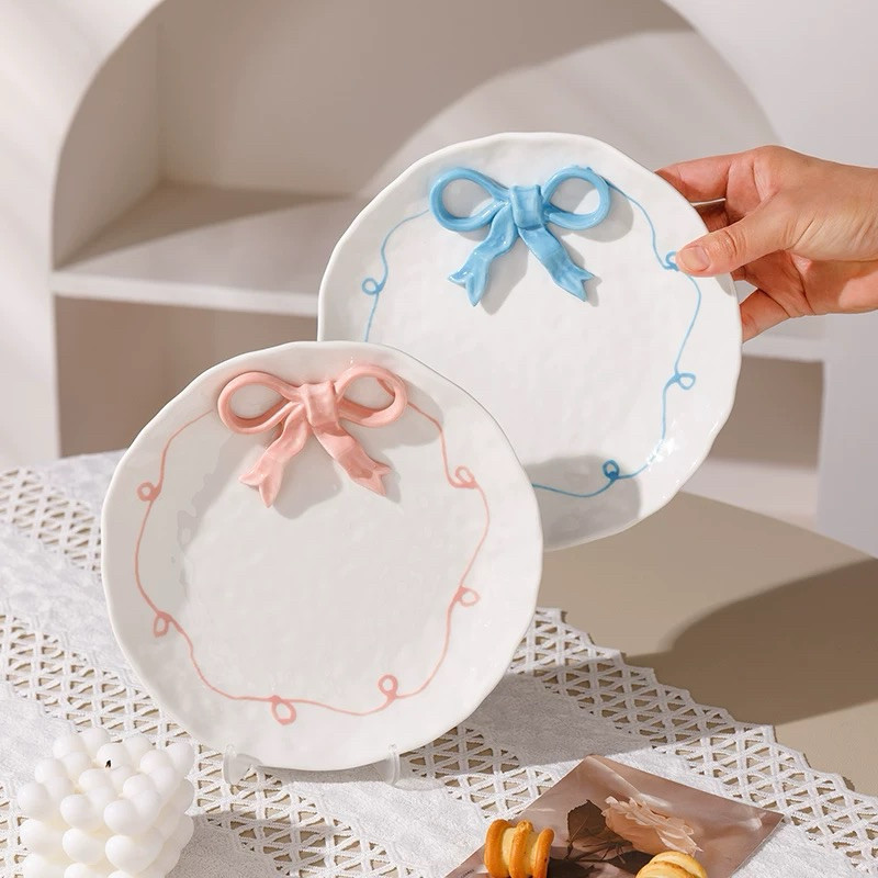 Jual [JAFA] RIBBY Piring Pita Coquette Keramik Korea e Estetik | Shopee ...