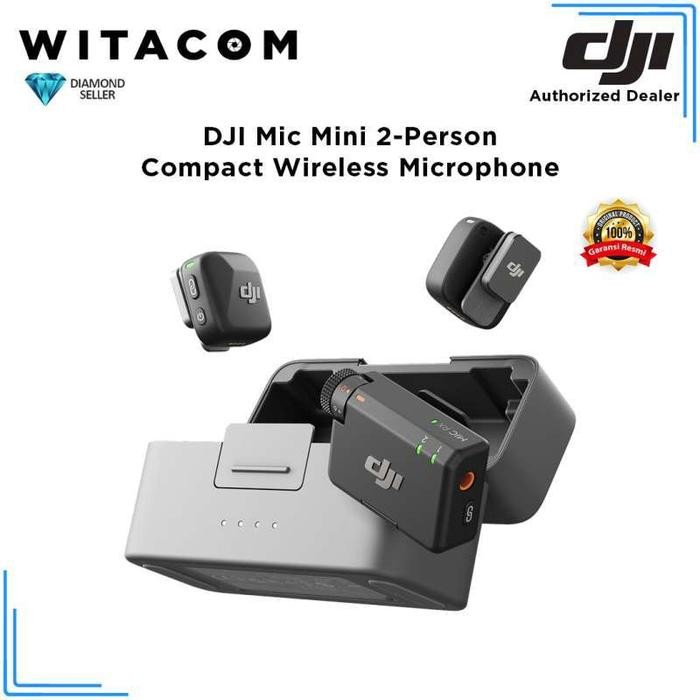 Jual Ready JT DJI Mic Mini 2-Person Compact Wireless Microphone System ( 2 TX + 1 RX + Charging ...