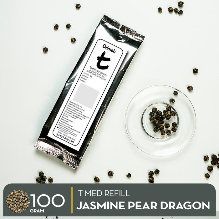 Jual Dilmah T Med Refill Jasmine Pear Dragon - White Tea 100gr | Shopee ...