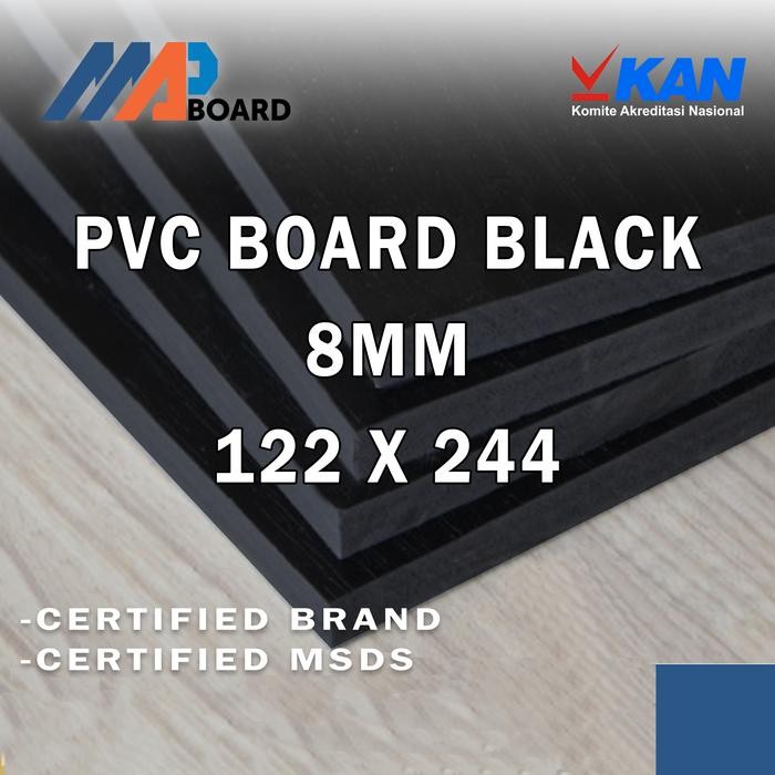Jual PREMIUM PVC Board Lembaran PVC Foam Board Black MAP Board ...