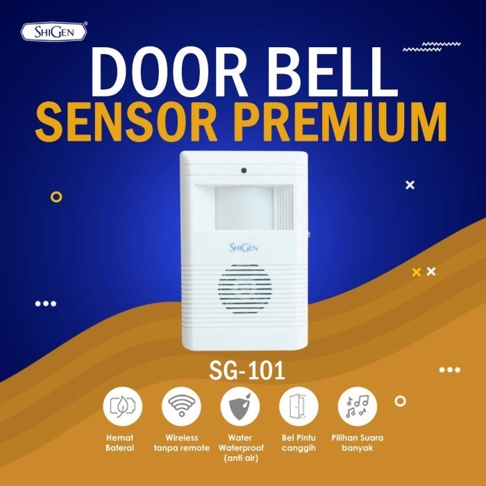 Jual PREMIUM Bel Pintu/Door Bell SHIGEN Sensor Gerak Sensitif | Shopee ...