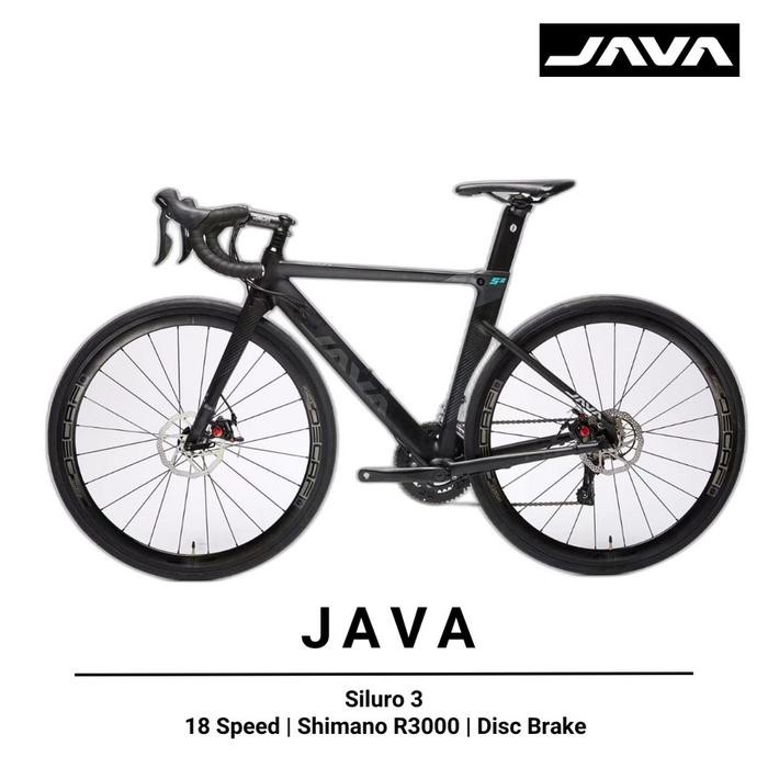Jual JAVA SILURO 3 ROAD BIKE 18 SPEED SHIMANO R3000 DISC BRAKE | Shopee ...