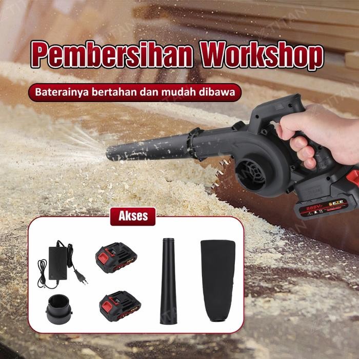 Jual Mesin Blower Tangan Hand Blower Cordless Peniup Debu Vacuum ...