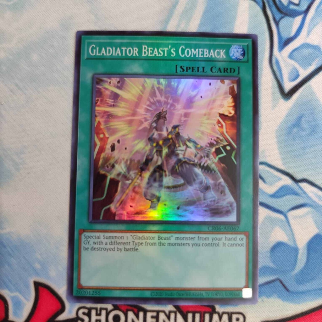 Jual yugioh AE gladiator beast's comeback CR06-AE067 SR original | Shopee Indonesia