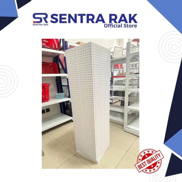 Jual Rak Putar Asesoris 4 Sisi Perforated H1500 L400 mm | Shopee Indonesia