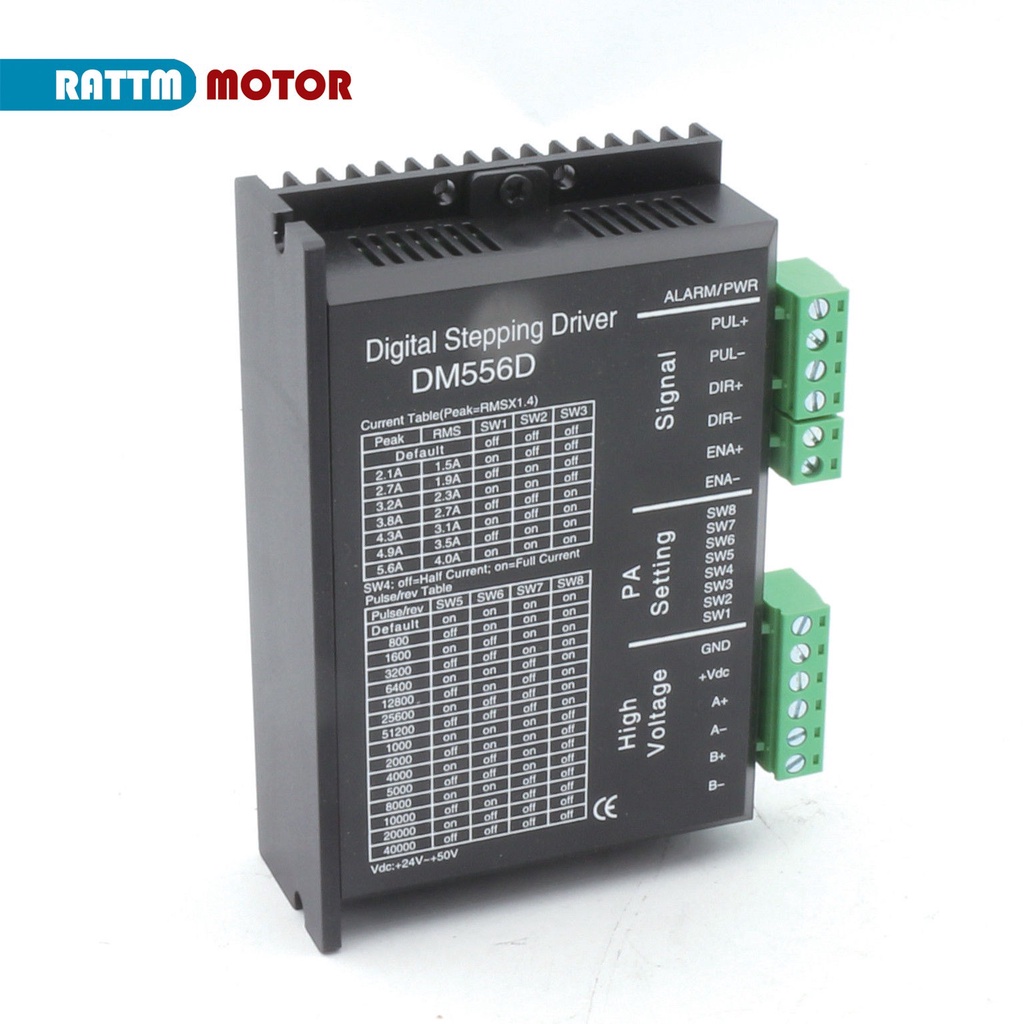 Jual HLA RATTM MOTOR DM556D Stepping Motor Driver Digital Stepper Driver 24-50VDC 5.6A/256 ...