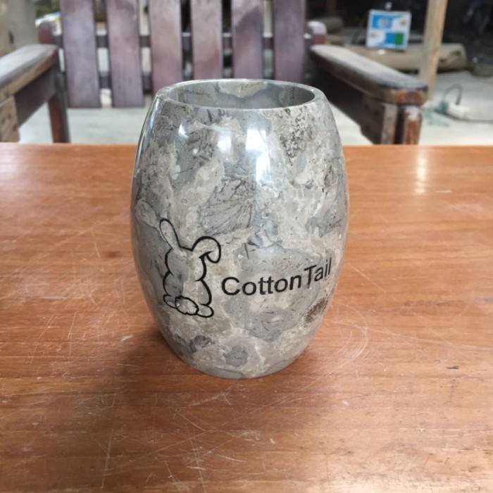 Jual CottonTail Botol Sabun / Gelas Sikat Gigi Batu Marmer / Batu ...
