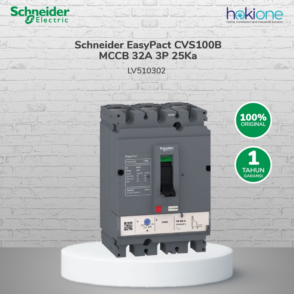 Jual Schneider Electric EasyPact CVS100B MCCB TM32D 3P 32A 25kA - LV510302 | Shopee Indonesia