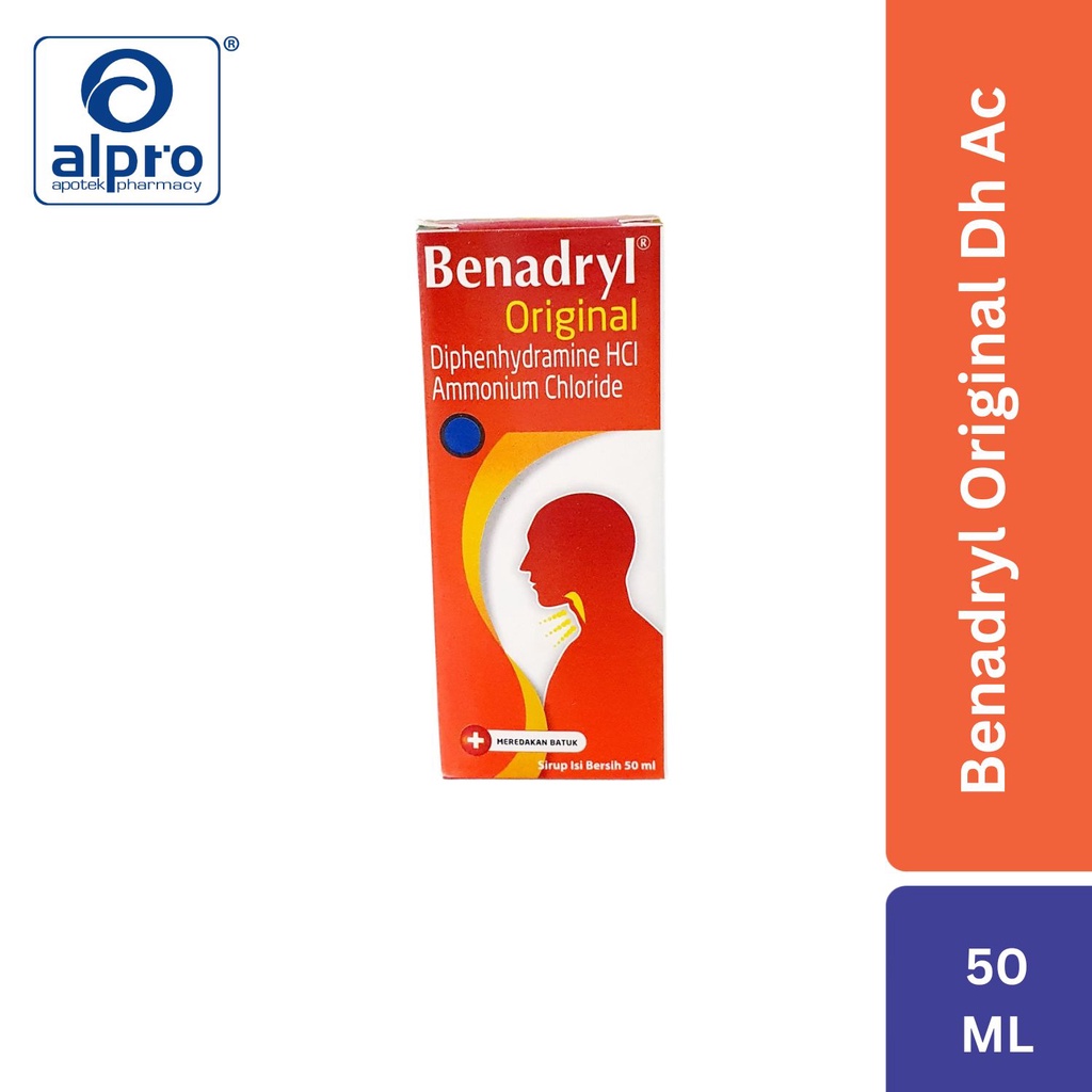 Jual Benadryl Original Dh Ac 50Ml | Shopee Indonesia