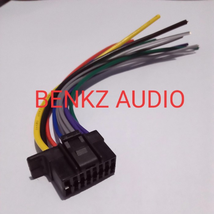 Jual Kabel Soket Head Unit Tape Singeldin Sony Konektor Tip Mobil Sony ...