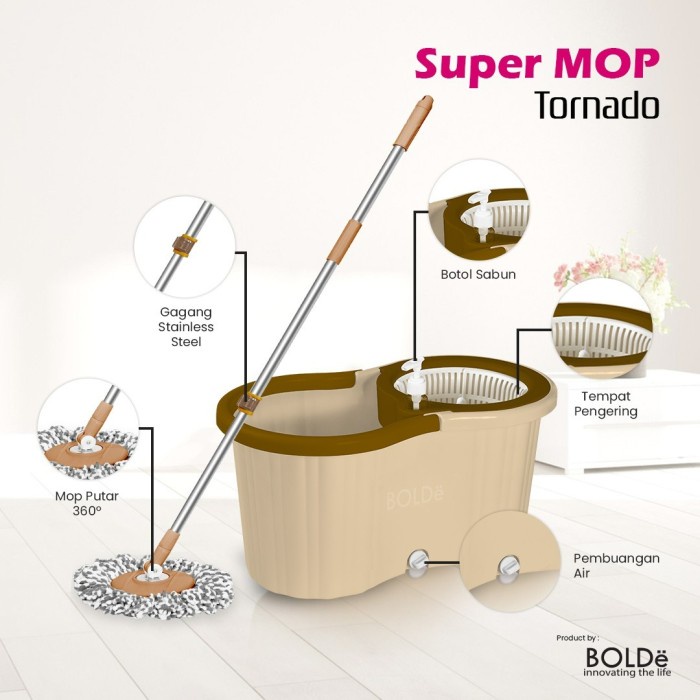Jual Bolde Super Mop Tornado Alat Pel Supermop | Shopee Indonesia