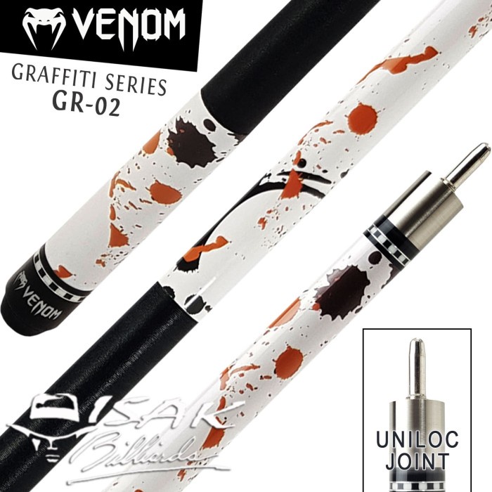 Jual Venom Pool Cue GR-02 - Graffiti Uniloc Series Billiard Stick ...