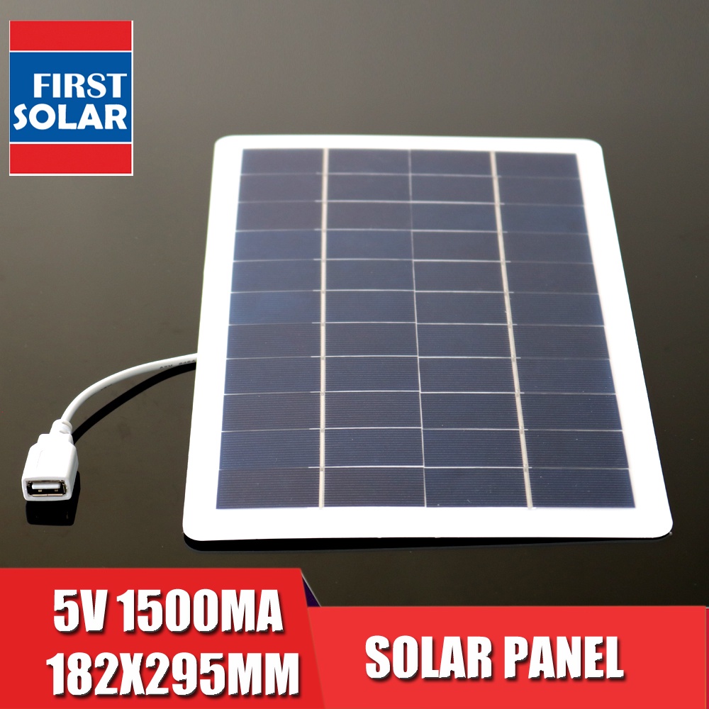 Jual MONC Power Bank DC Solar Panels 7.5 W 5 V USB 1500mA max Micro ...