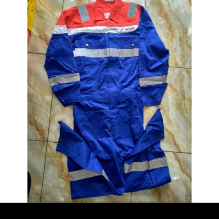 Jual Coverall Pertamina Gapura Terusan/Langsungan Original Bahan Tebal ...
