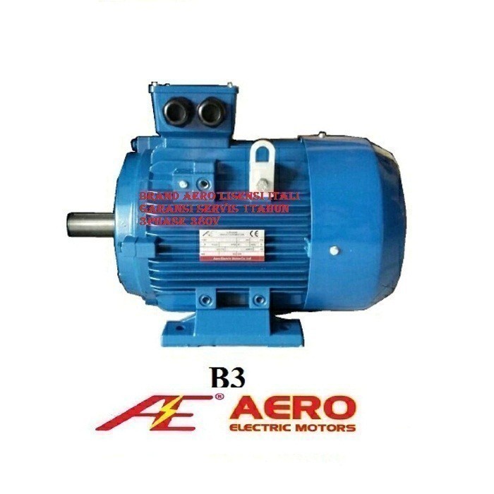 Jual 1 Hp 0,75 Kw 3 Phase 4 Pole Elektro Motor/Dinamo/Motor Induksi B3 | Shopee Indonesia