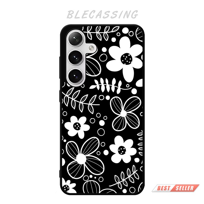 Jual Casing Case Samsung Galaxy A73 A56 A55 A54 A36 A35 A26 A15 A16 5G Flowers Art Line BC858 ...