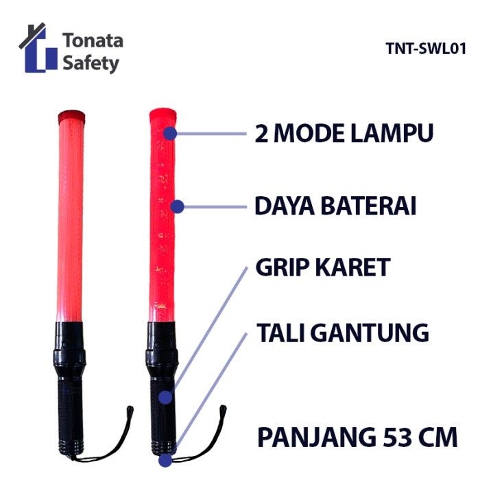 Jual Tongkat Lalu Lintas 53 cm / Lampu Lalin Polisi / Stick Warning ...