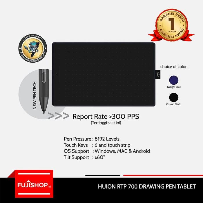 Jual Huion RTP 700 Drawing Pen Tablet Garansi Resmi | Shopee Indonesia