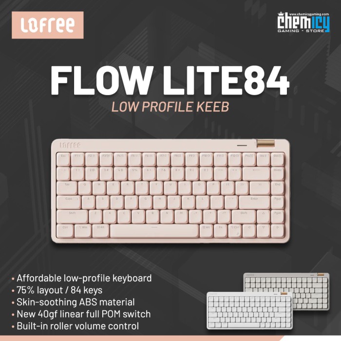 Jual Lofree Flow Lite 84 Low Profile Wireless Gaming Keyboard | Shopee ...