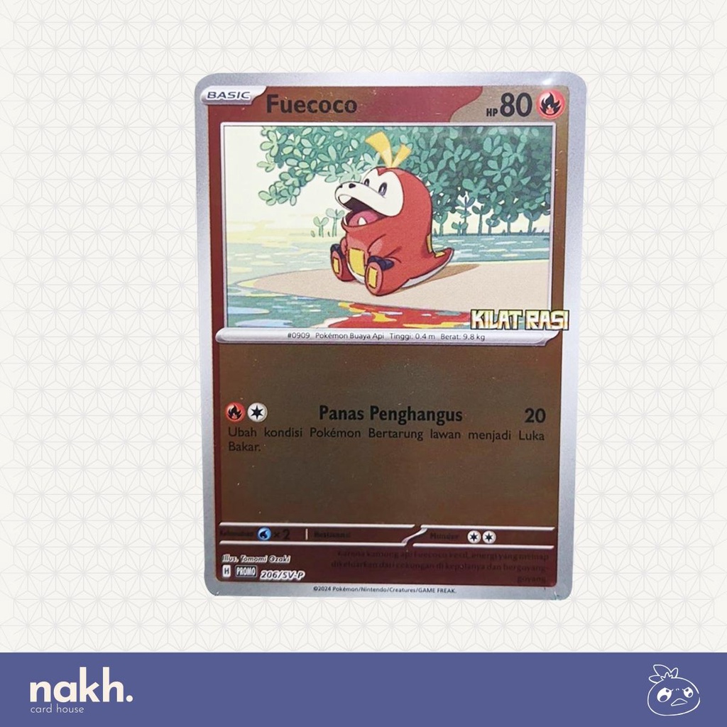 Jual Kartu Pokemon TCG Indonesia Promo Kilat rasi Indomaret Fuecoco | Shopee Indonesia