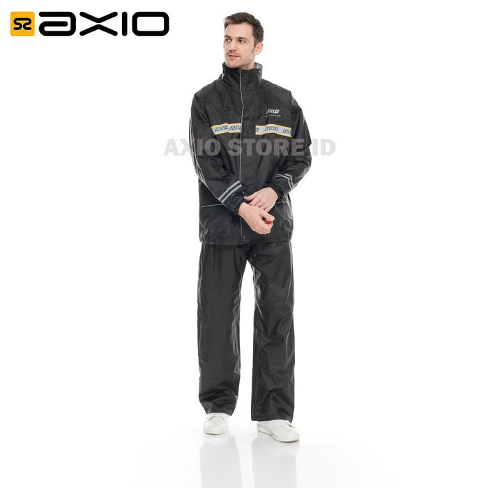 Jual Jas Hujan Pria Dan Wanita Axio Original 100% Bahan Lebih Tebal Anti Bocor Merah Biru ...