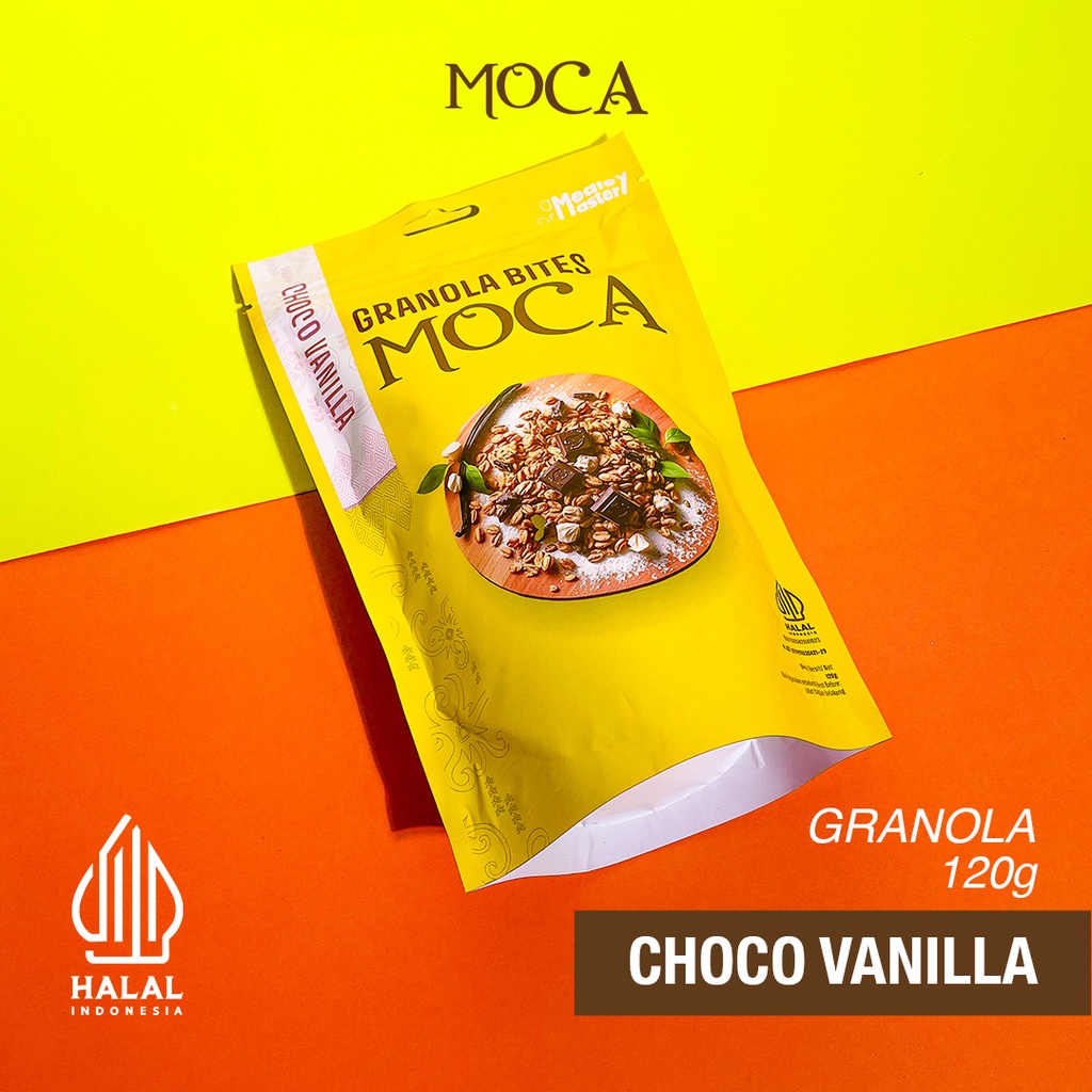 Jual MOCA - Granola Bites Choco Vanilla 120g - Halal | Shopee Indonesia