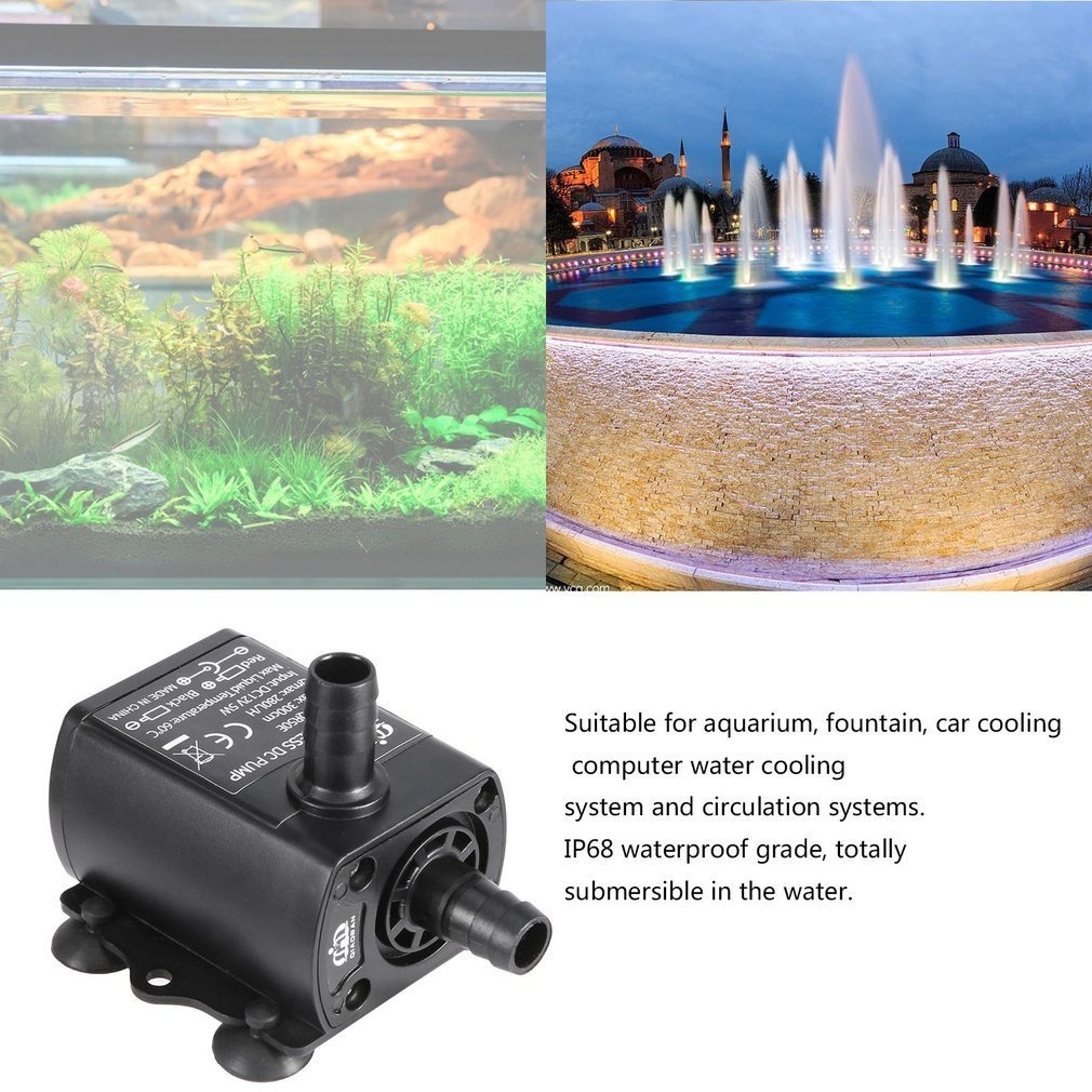 Jual QIAORAN Pompa Air Mini USB Brushless Submersible Aquarium 5V ...