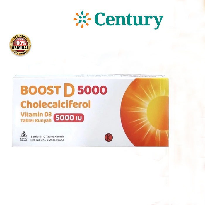 Jual BOOST D 5000 IU 1 STRIP ISI 10 TAB / VITAMIN D / MULTIVITAMIN | Shopee Indonesia