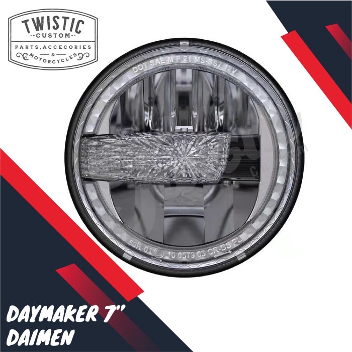 Jual Daymaker 7" Inch Daimen Lampu Led Harley Royal Enfield W175 Xsr ...
