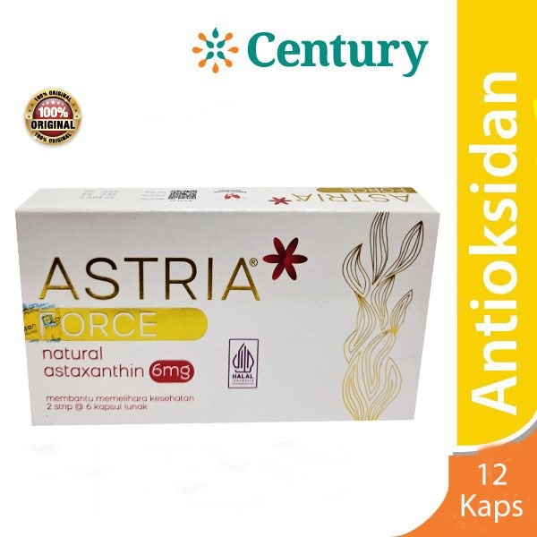 Jual ASTRIA FORCE ASTAXANTHIN 6MG 1 BOX ISI 12 KAPSUL | Shopee Indonesia