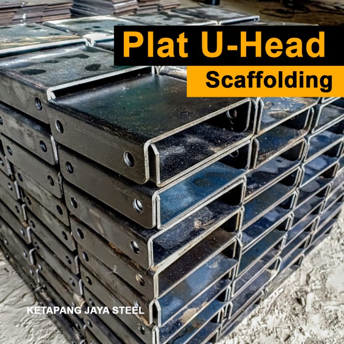 Jual PREMIUM base plate U-head scaffolding / plat dasar Uhead ...