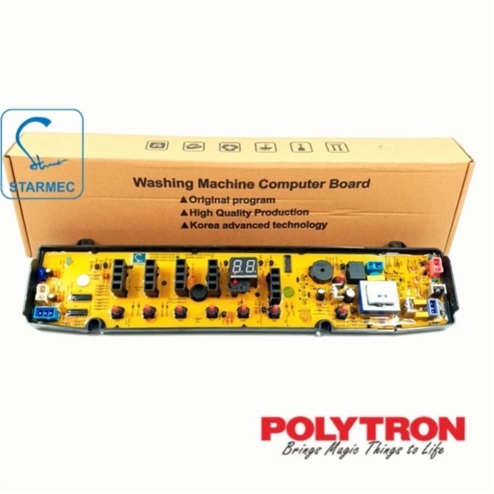 Jual Modul PCB Mesin cuci POLYTRON MAM80 PAW-7010LB 6 Tombol | Shopee Indonesia