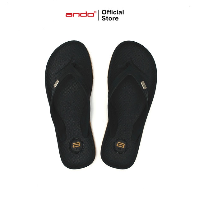 Jual Ando Official Sandal Jepit Thunder 02 Gum Pria Dewasa - Hitam ...