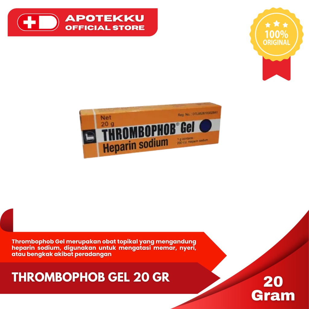 Jual THROMBOPHOB GEL 20 GR | Shopee Indonesia