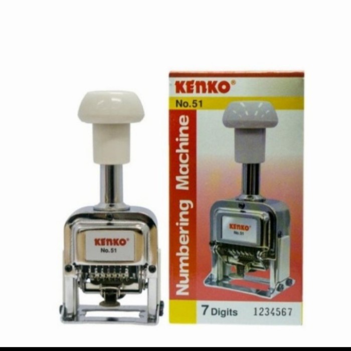 Jual Numbering machine 7 digit kenko N.51 | Shopee Indonesia