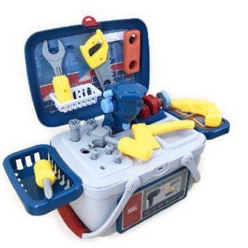 Jual mainan Toolbox tool box set / Alat Tukang 2 in 1 Toolbox Set 26 ...