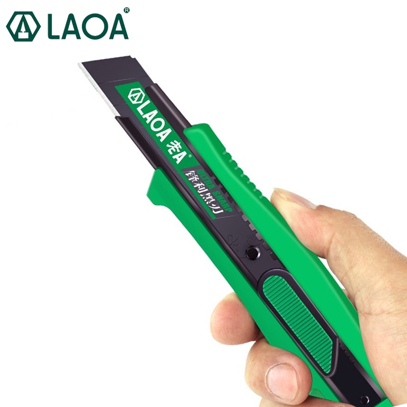 Jual LAOA Sliding Blade Knife Paper Cutter Pocket Knife Sharp Angle Art ...
