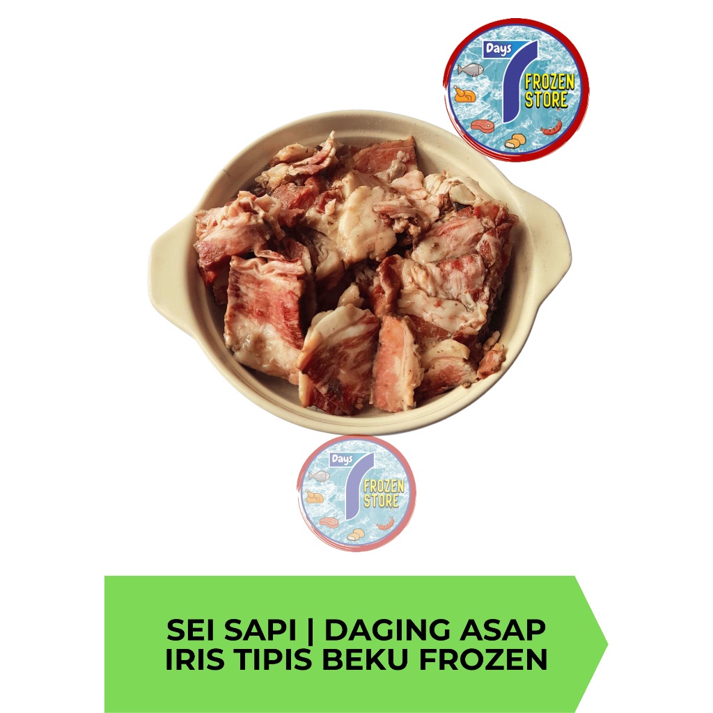 Jual Sei Sapi Daging Asap Iris Tipis Beku Frozen | Shopee Indonesia