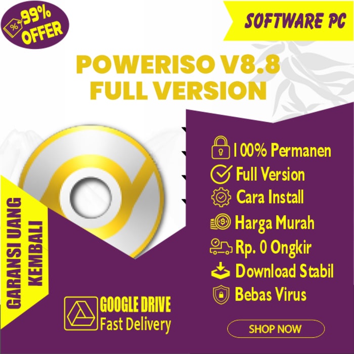Jual [WIN/MAC] POWERISO V8.8 FULL VERSION WIN PERMANEN | Shopee Indonesia