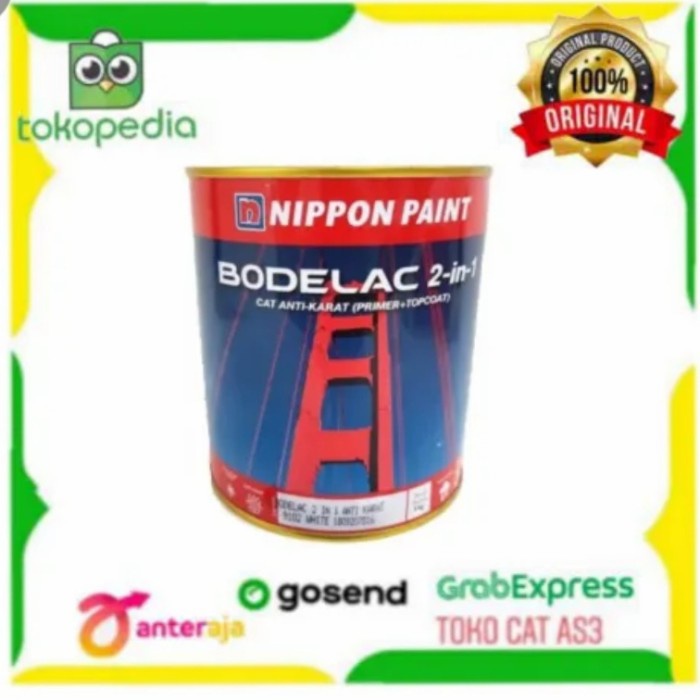 Jual Cat Besi Nippon Paint/Cat Anti Karat Bodelac 2in1(Primer+Topcoat ...