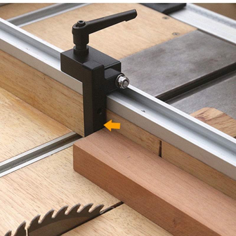 Jual Aluminum T-Track Sliding Limiter Woodworking Router Table Slot ...
