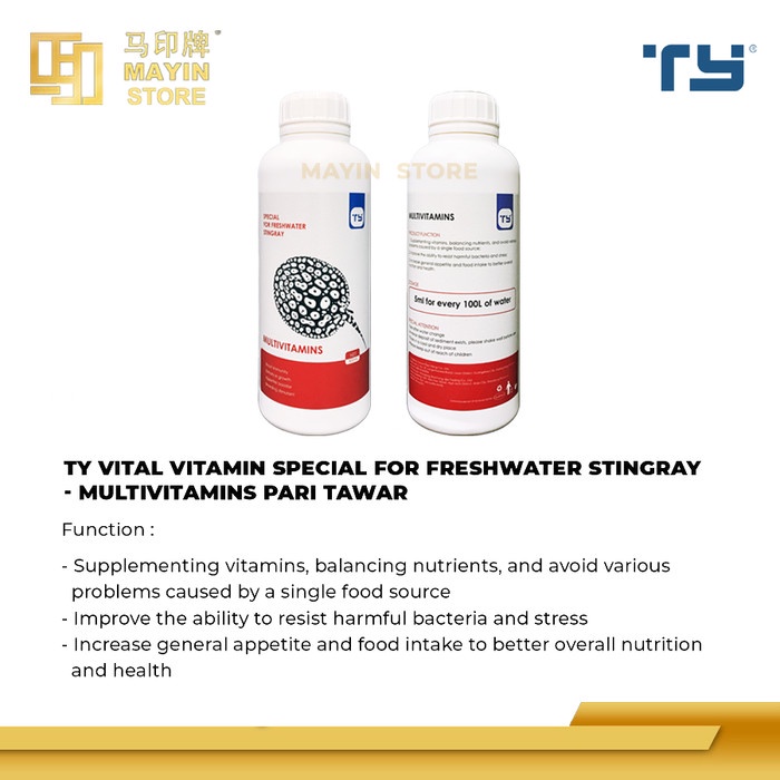 Jual TY Vital Vitamin Special for Stingray Fresh Water Multivitamins ...