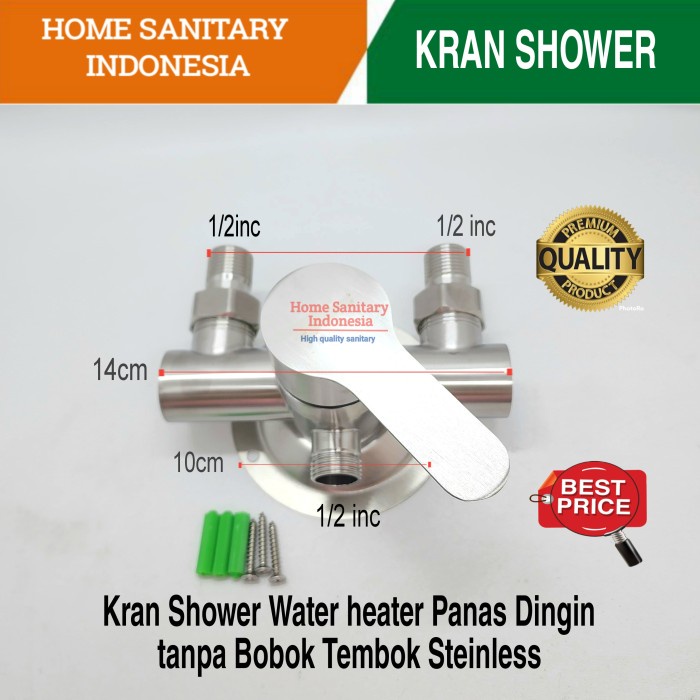 Jual Kran Shower Kran Mixer Water Heater Panas Dingin Tanpa bobok ...