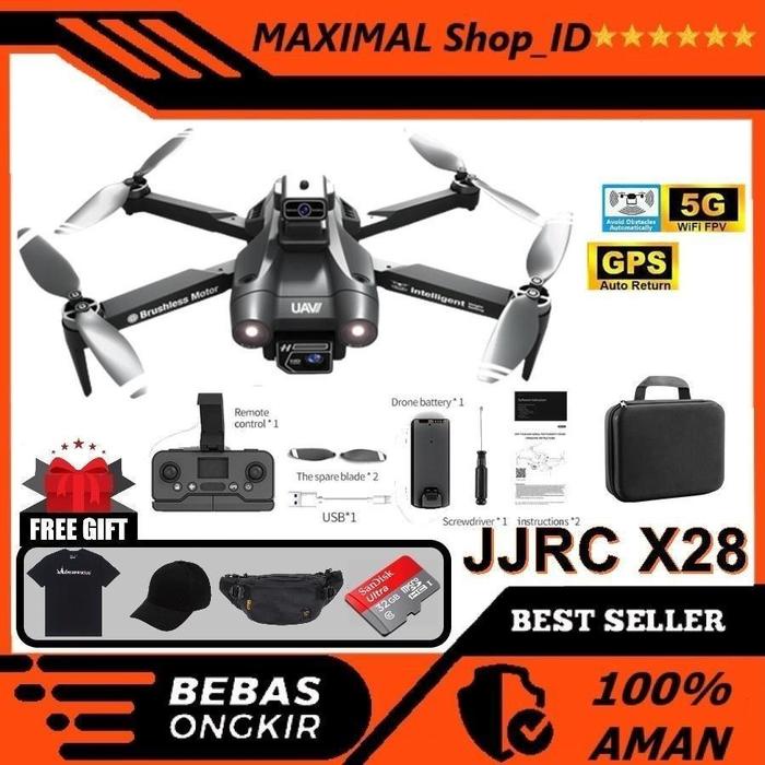 Jual New Jjrc X28 Drone Gps 5G Wifi Fpv Hd Dual Camera 8K Optical Flow Rth | Shopee Indonesia