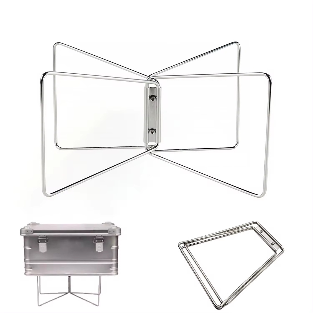 Jual Portable Fridge Ice Box Stand Camping Folding Cooler Box Stand ...