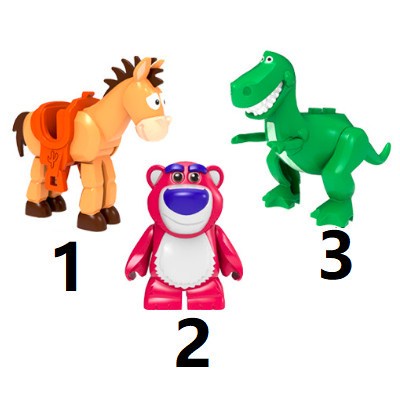 Jual Disney Toy Story Bullseye Pink o Huggin Bear T Rex Action Mini ...