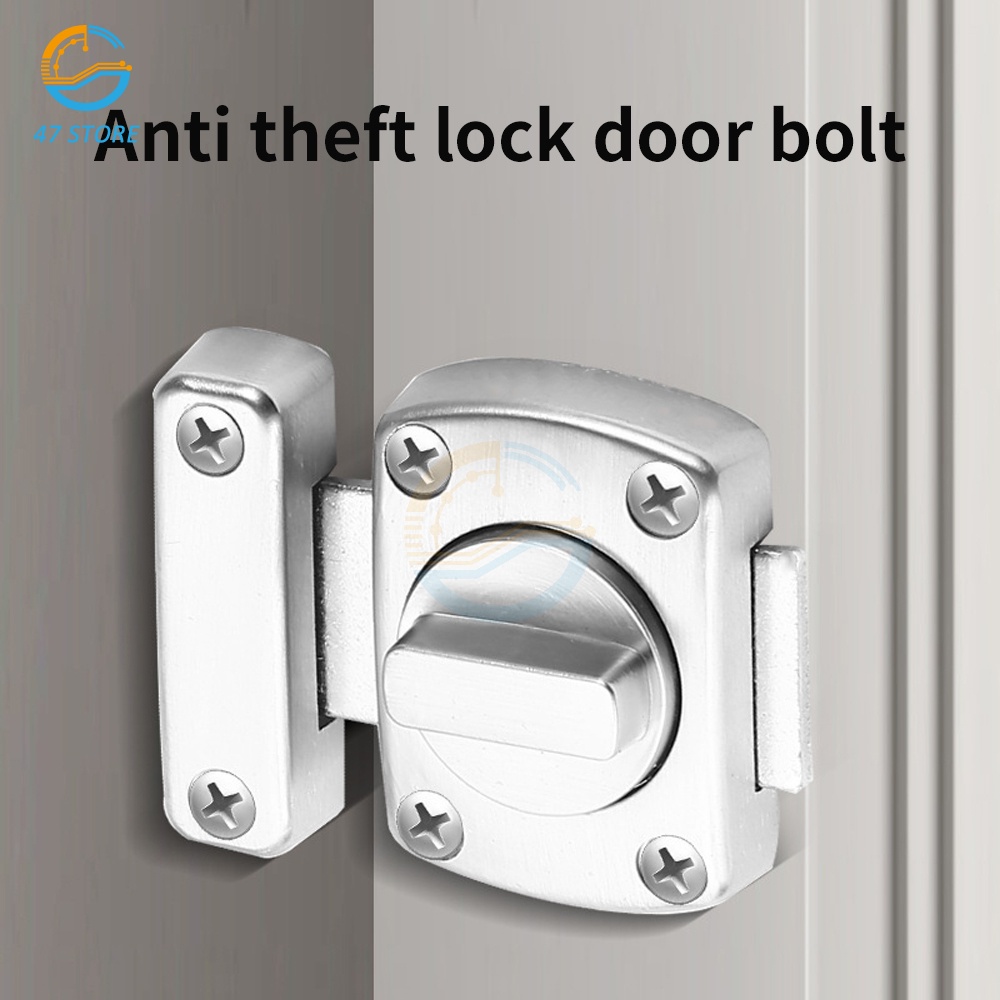 Jual Door Lock Cast Metal Hook Latch Toilet Doors Right Angle Sliding ...